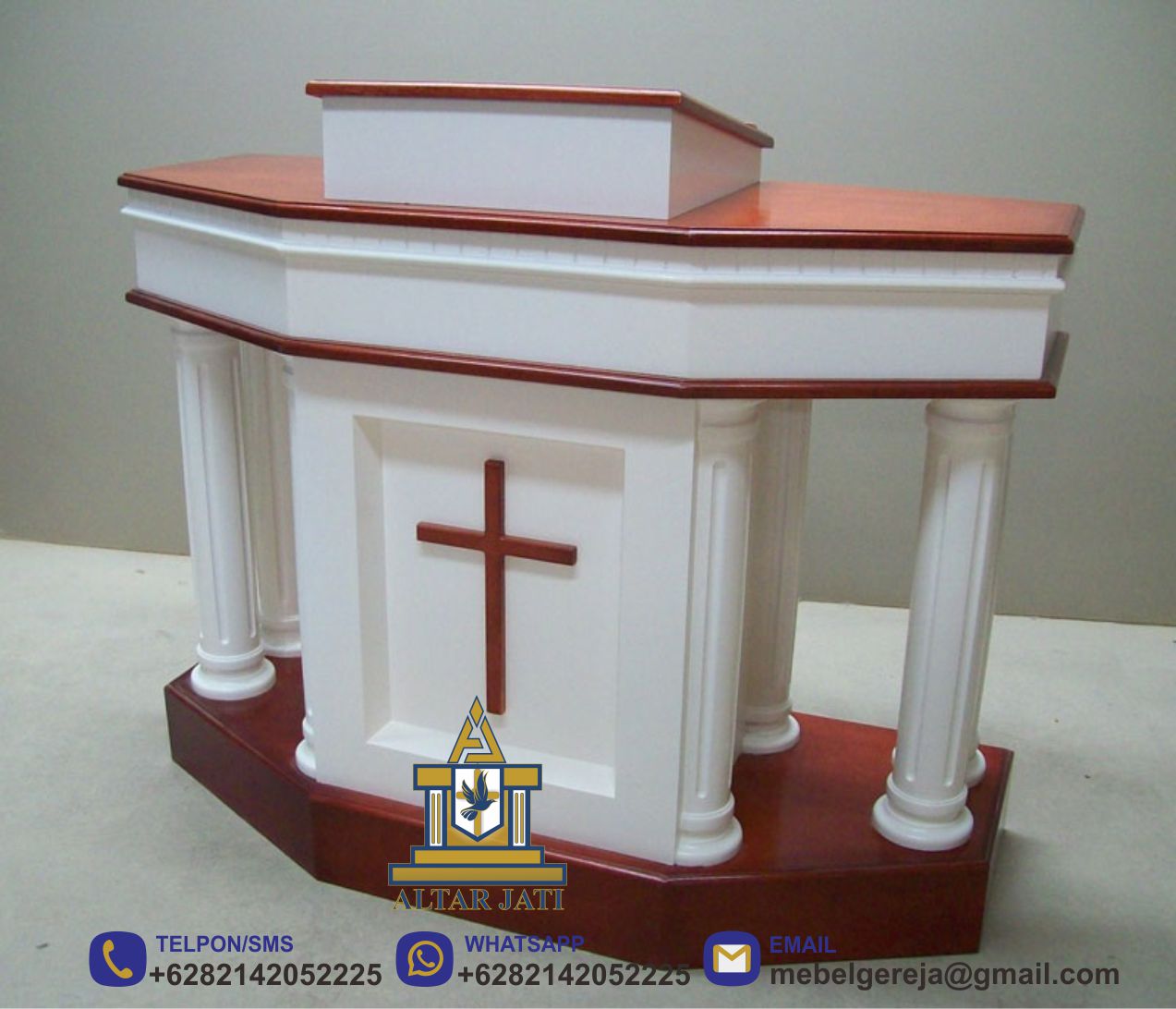 TERLARIS Jual Mimbar Gereja, Mimbar Pidato Gereja Modern Minimalis