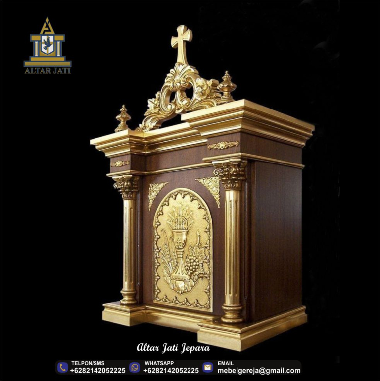 Tabernakel Gereja Katolik Kayu Jati, Lemari Tabernakel Katolik Jati