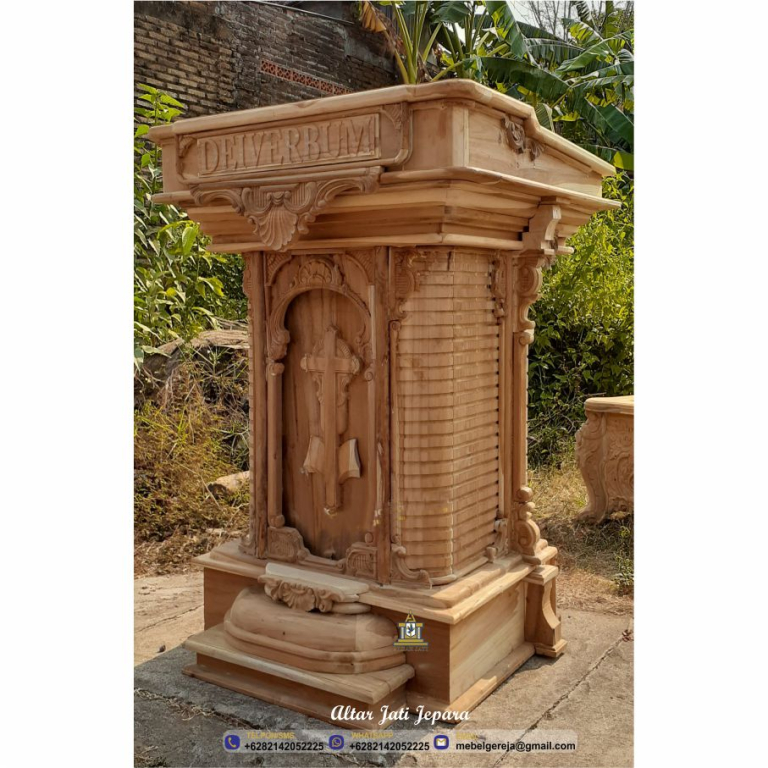 Harga Mimbar Gereja Katolik, Mimbar Katolik Ukiran Dei Verbum