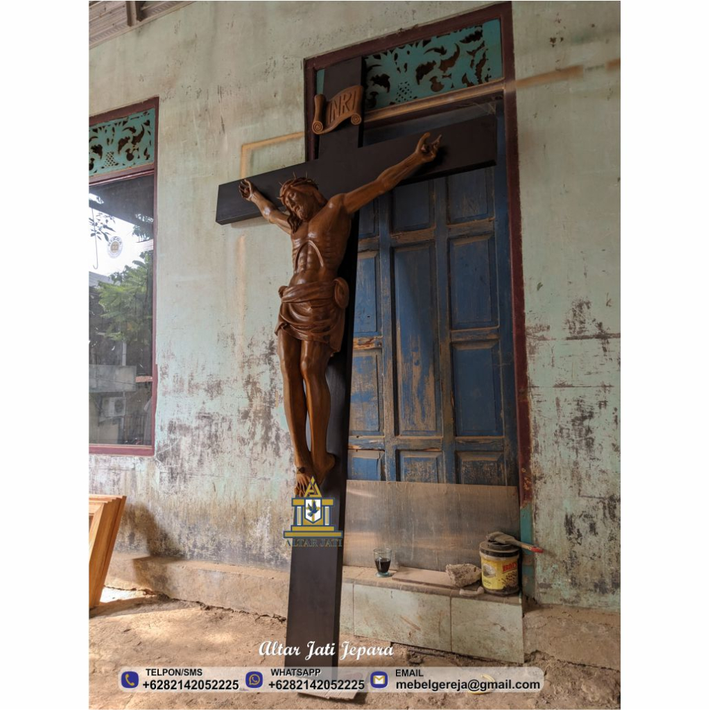 Harga Salib Yesus Kayu Jati - Salib Yesus Gereja Katolik Kayu Jati